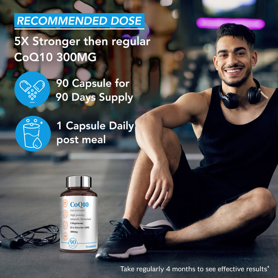 High Potency CoQ10 (Co-Enzyme Q10) 300mg Supplement | Bionutrica